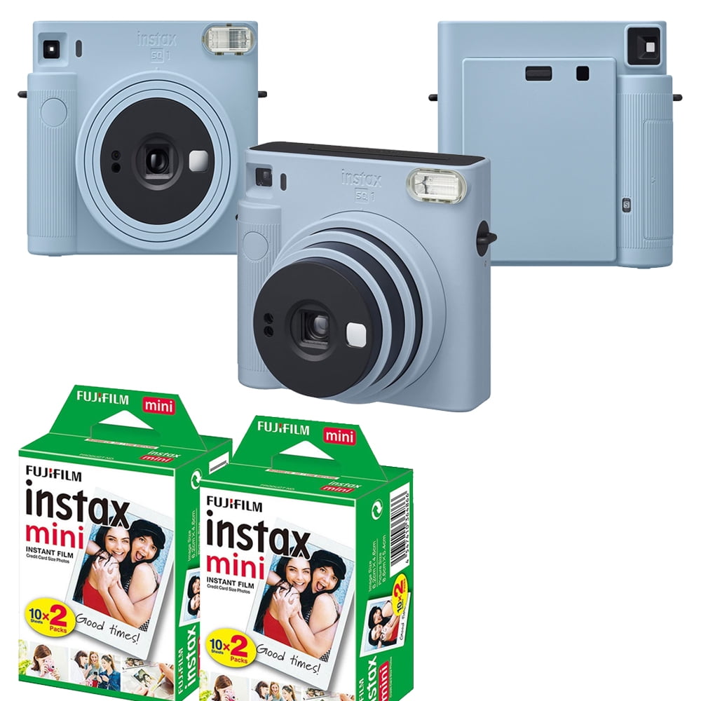 FujiFilm INSTAX SQUARE SQ1 Instant Film Camera (Glacier Blue) + Mini ...