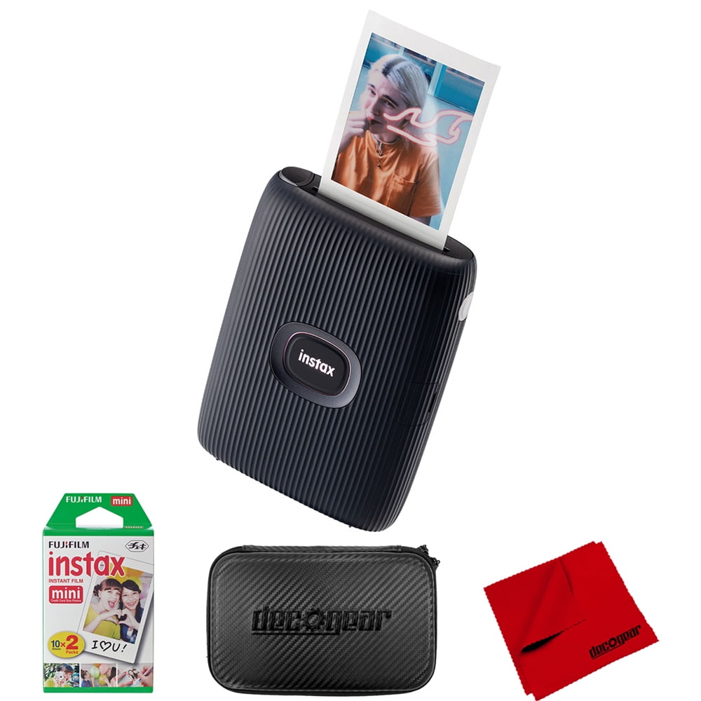 Fujifilm Instax Mini Link 2 Photo Printer, Blue with Twin Pack Film ...