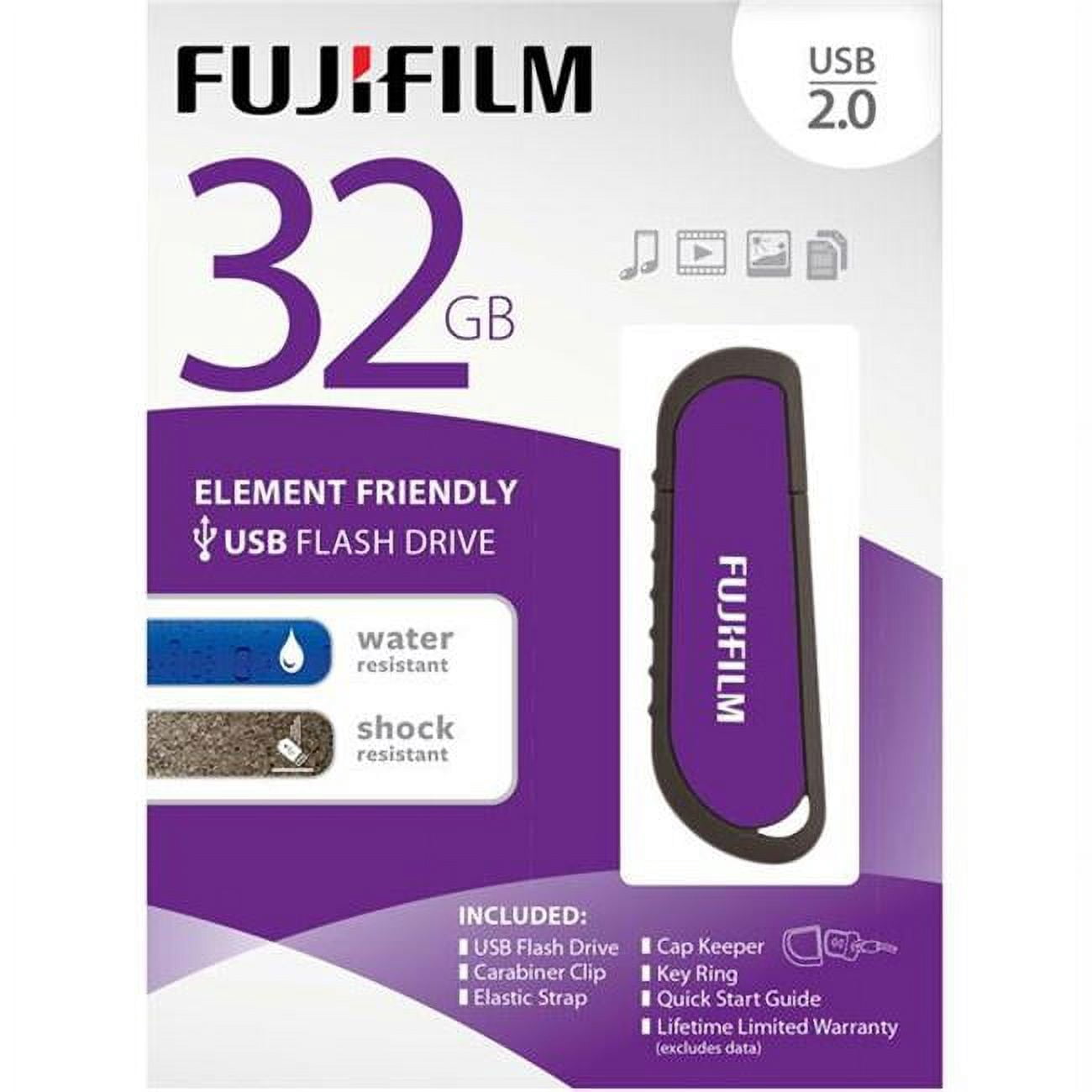 Fujifilm 32GB USB 2.0 WR Flash Drive with Cap - 600012320 - Walmart.com