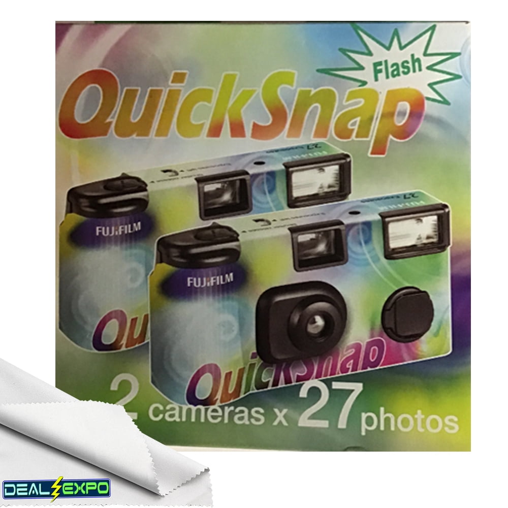 Fujifilm 7130786 QuickSnap 400 Disposable Flash Camera (Dual Pack ...