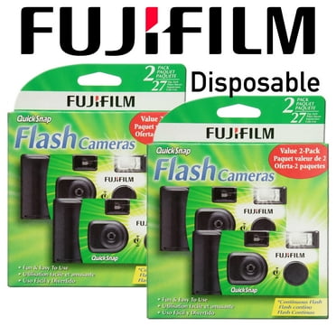Fujifilm Disposable 35mm Camera with Flash, Film Develop, 2 Pack ...