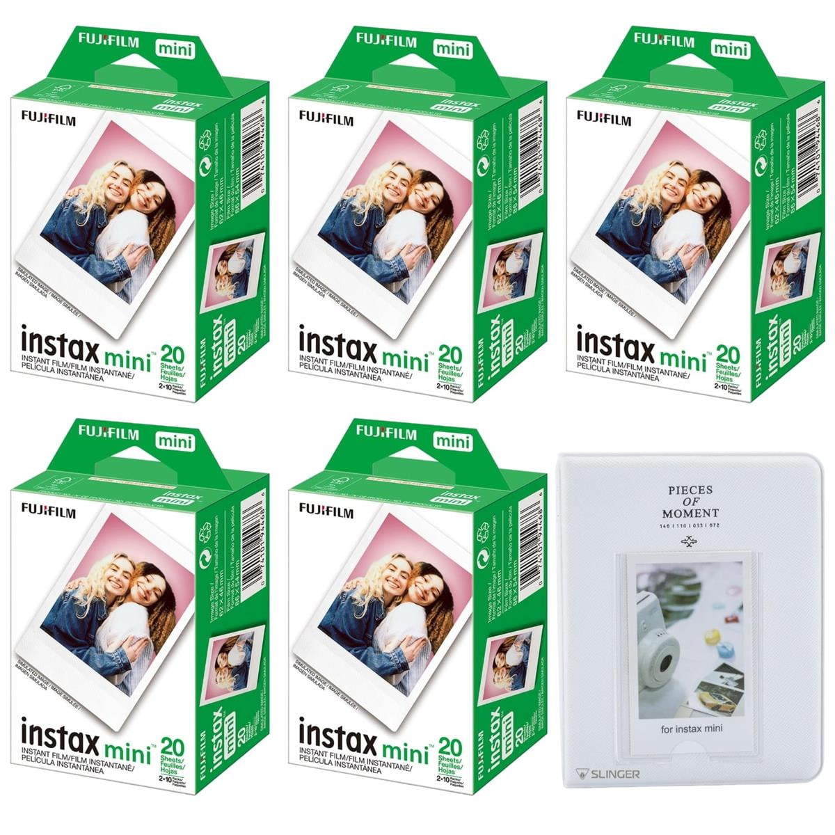 Fujifilm Fujifilm Instax Mini Instant Camera Film: 100 Shoots Total ...