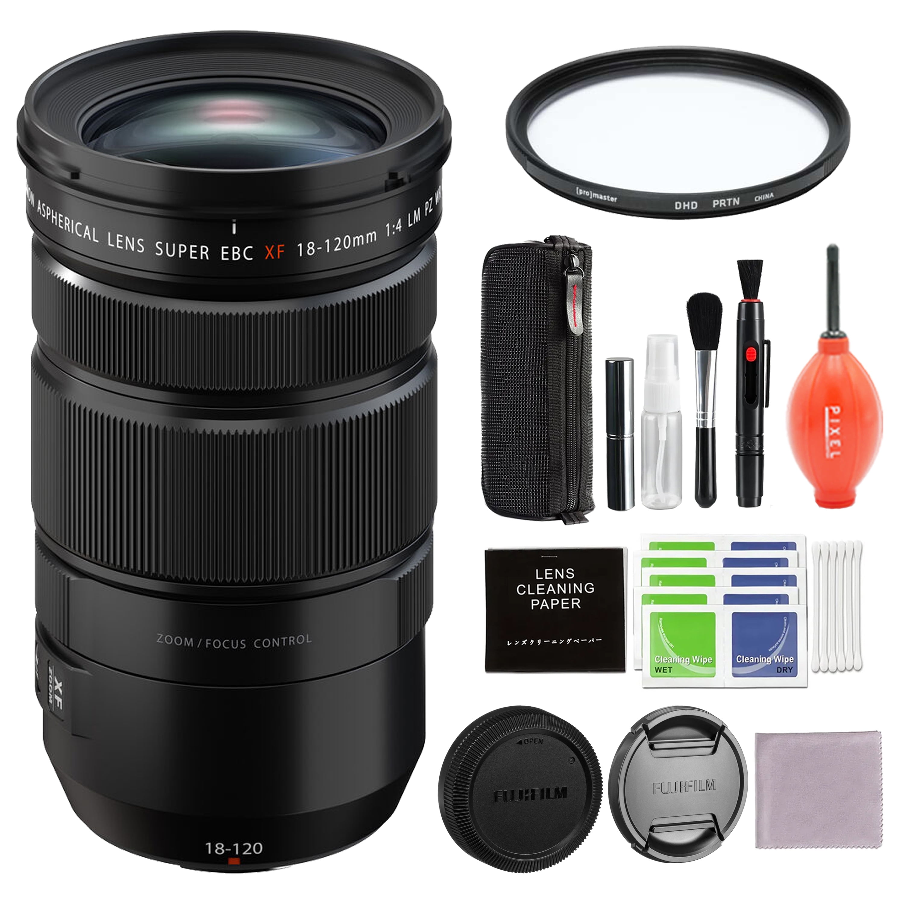 Fujifilm Fujinon XF 18-120mm F4 LM PZ WR Lens Bundle with Pixel ...