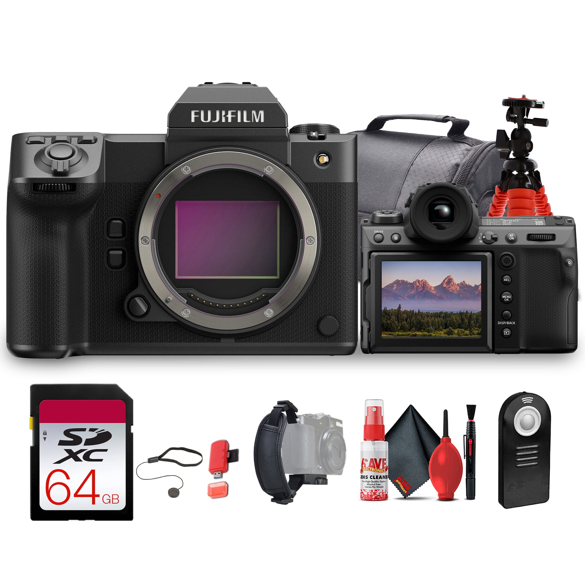 Fujifilm GFX 100 II Mirrorless Medium Format Camera Body Bundle With ...