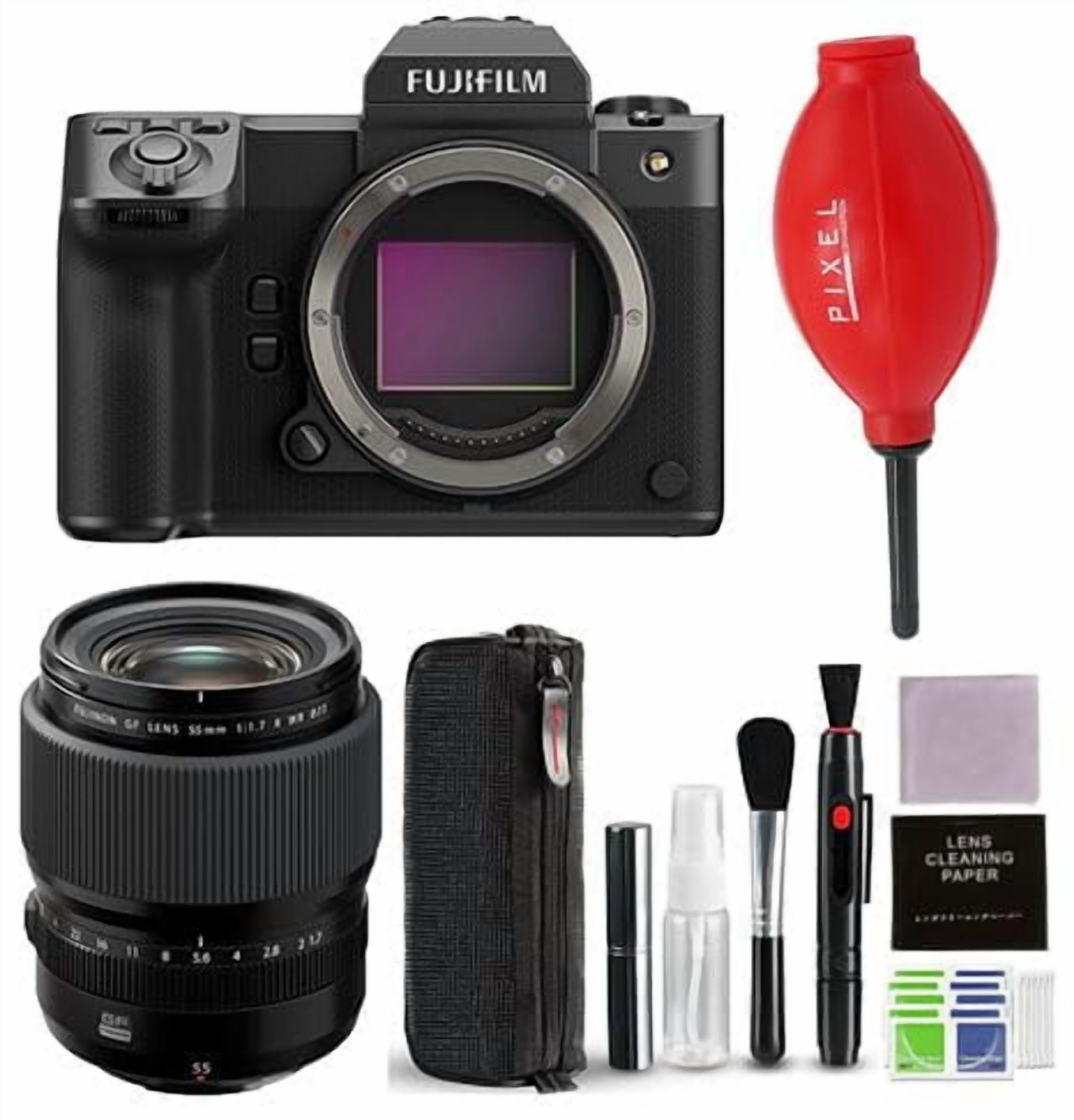Fujifilm GFX100 II Mirrorless Medium Format Camera Body with Fujifilm ...