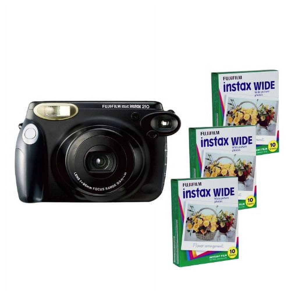Fujifilm INSTAX 210 Instant Photo Camera Kit and 3 Fujifilm Instax Wide ...