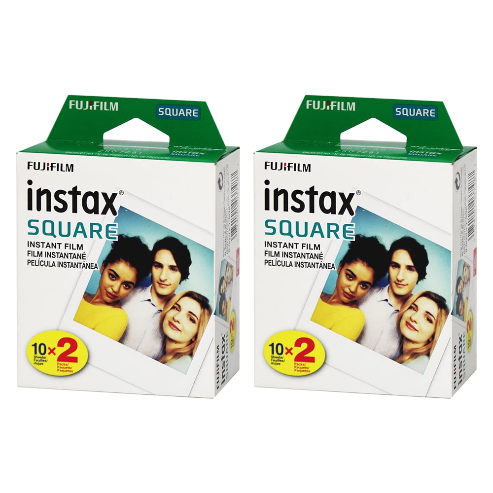 Fujifilm INSTAX SQUARE Refills - 40 Fuji Instant Film Photo Exposure ...