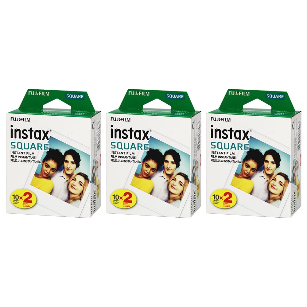 Fujifilm INSTAX SQUARE Instant Film, 60 Photo Exposure Sheets, 2.4 x 2. ...