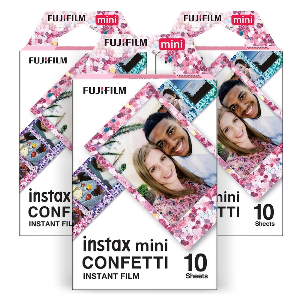 Fujifilm Instax Confetti Mini Film (10 Exposures, 3-Pack) - Walmart.com