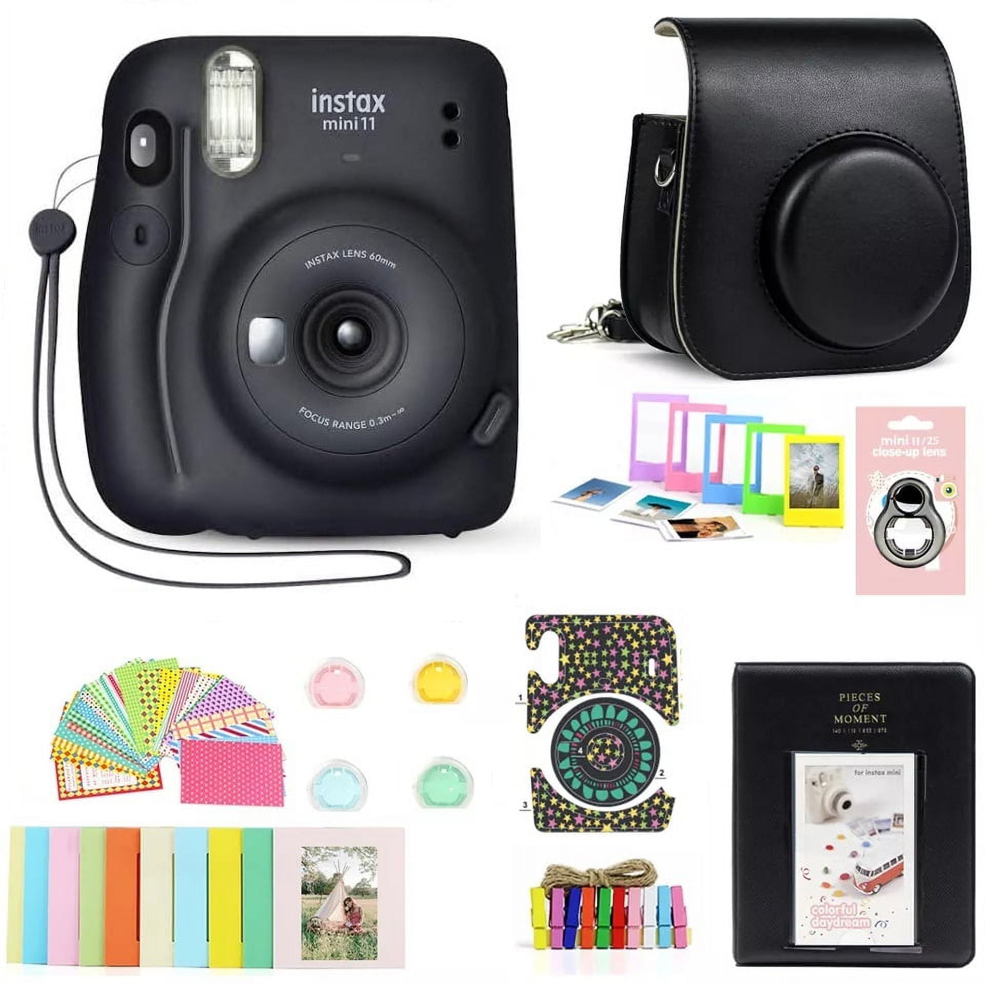 Fujifilm Instax Mini 11 Instant Camera Charcoal Gray + MiniMate ...