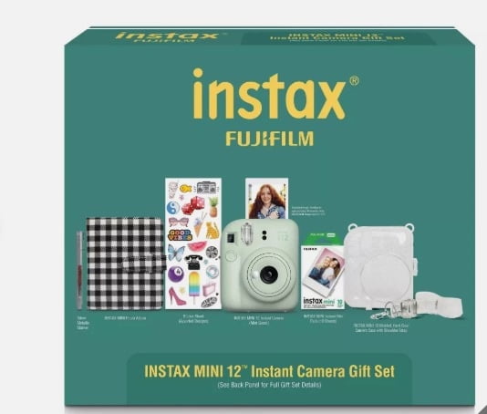 Fujifilm Instax Mini 12 Holiday Bundle - Mint Green - Walmart.com