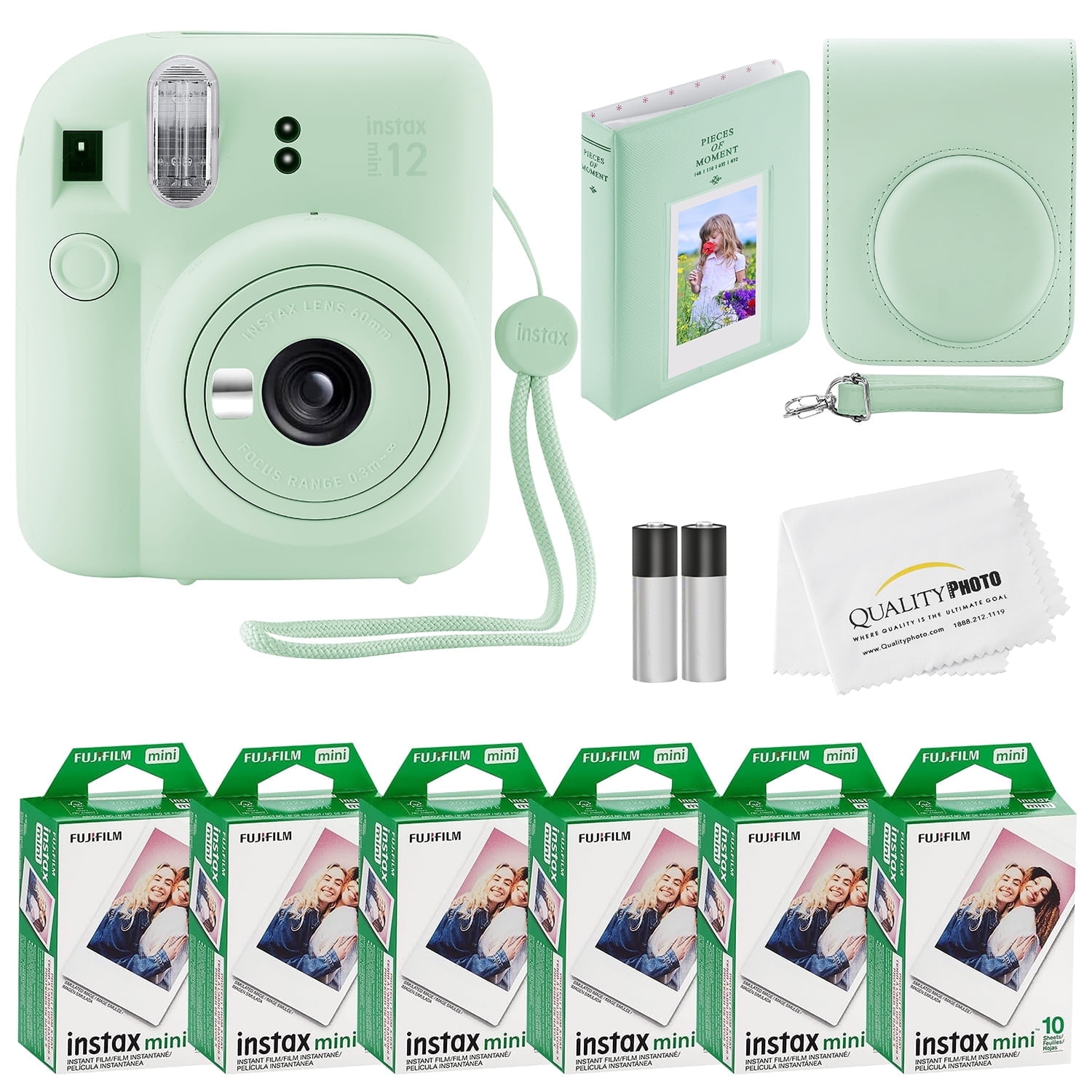 Fujifilm Instax Mini 12 Instant Camera + 60 Photo Prints + Quality ...