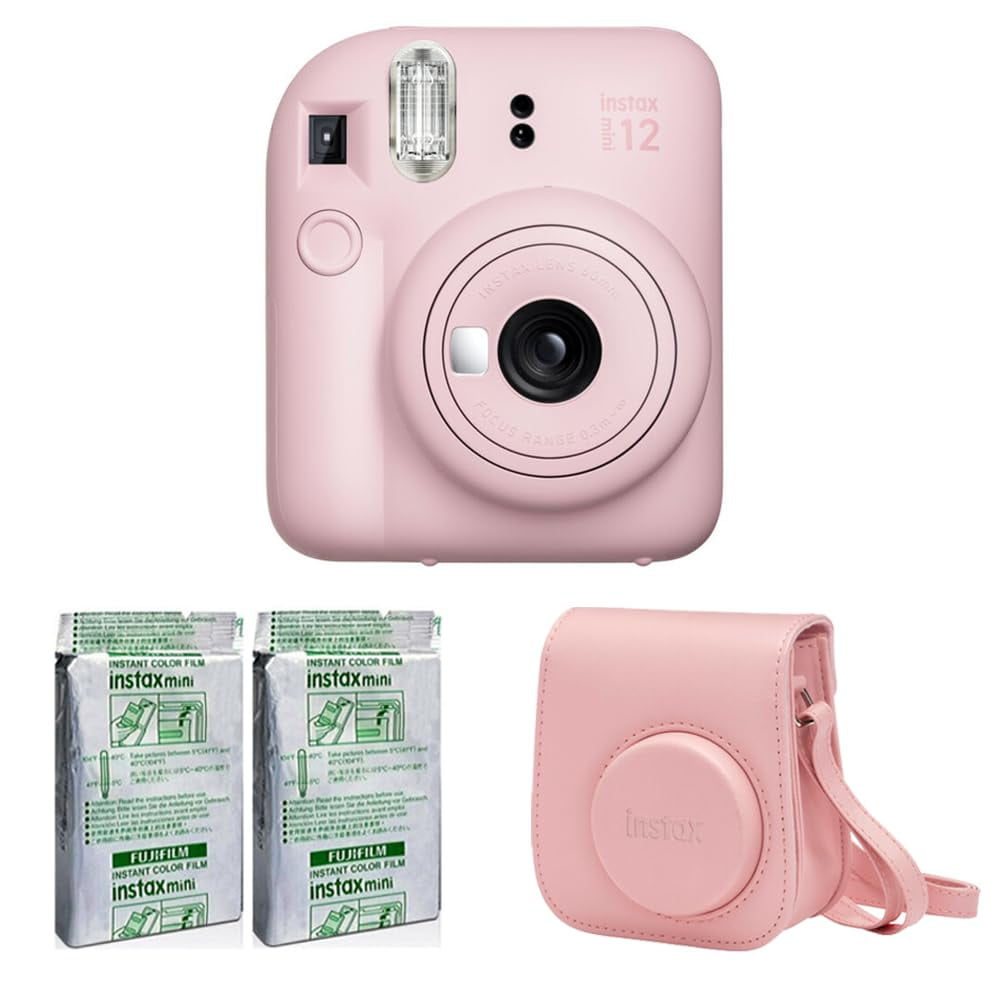 Fujifilm Instax Mini 12 Instant Camera Bundle Set in Blossom Pink with ...
