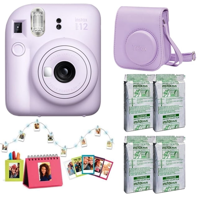Fujifilm Instax Mini 12 Instant Camera Accessory Kit (Lilac Purple ...