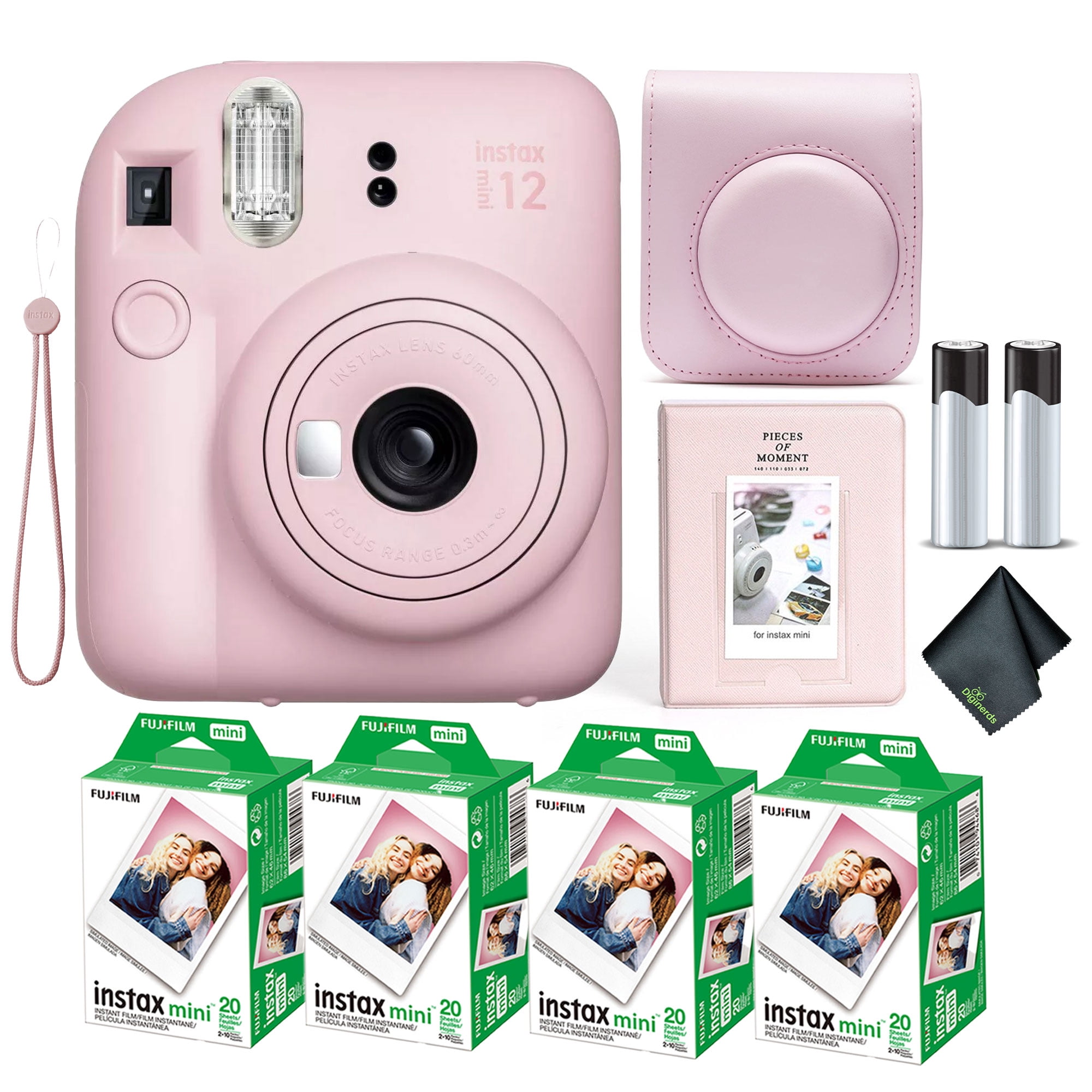 Fujifilm Instax Mini 12 Instant Camera Blossom Pink Bundle with Fuji ...