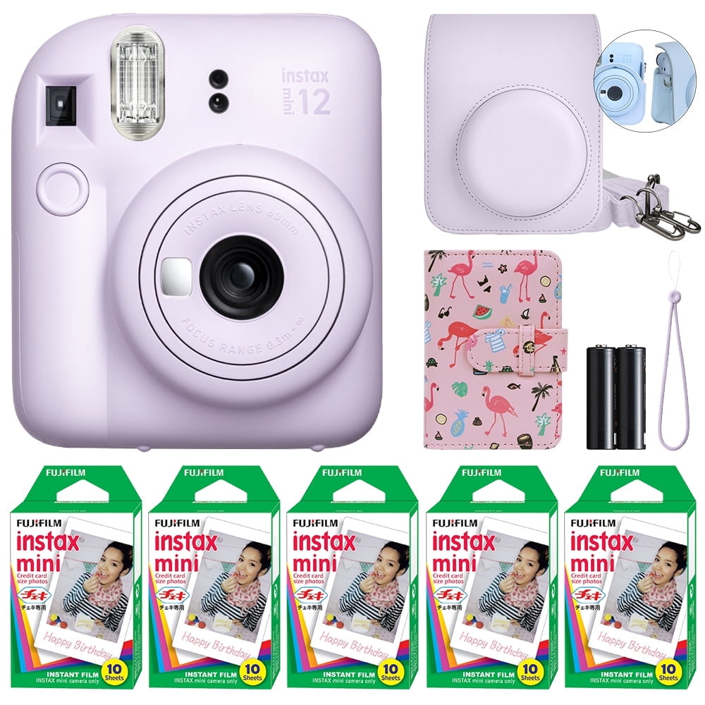 Fujifilm Instax Mini 12 Lilac Purple Instant Camera + 50 Prints Film ...