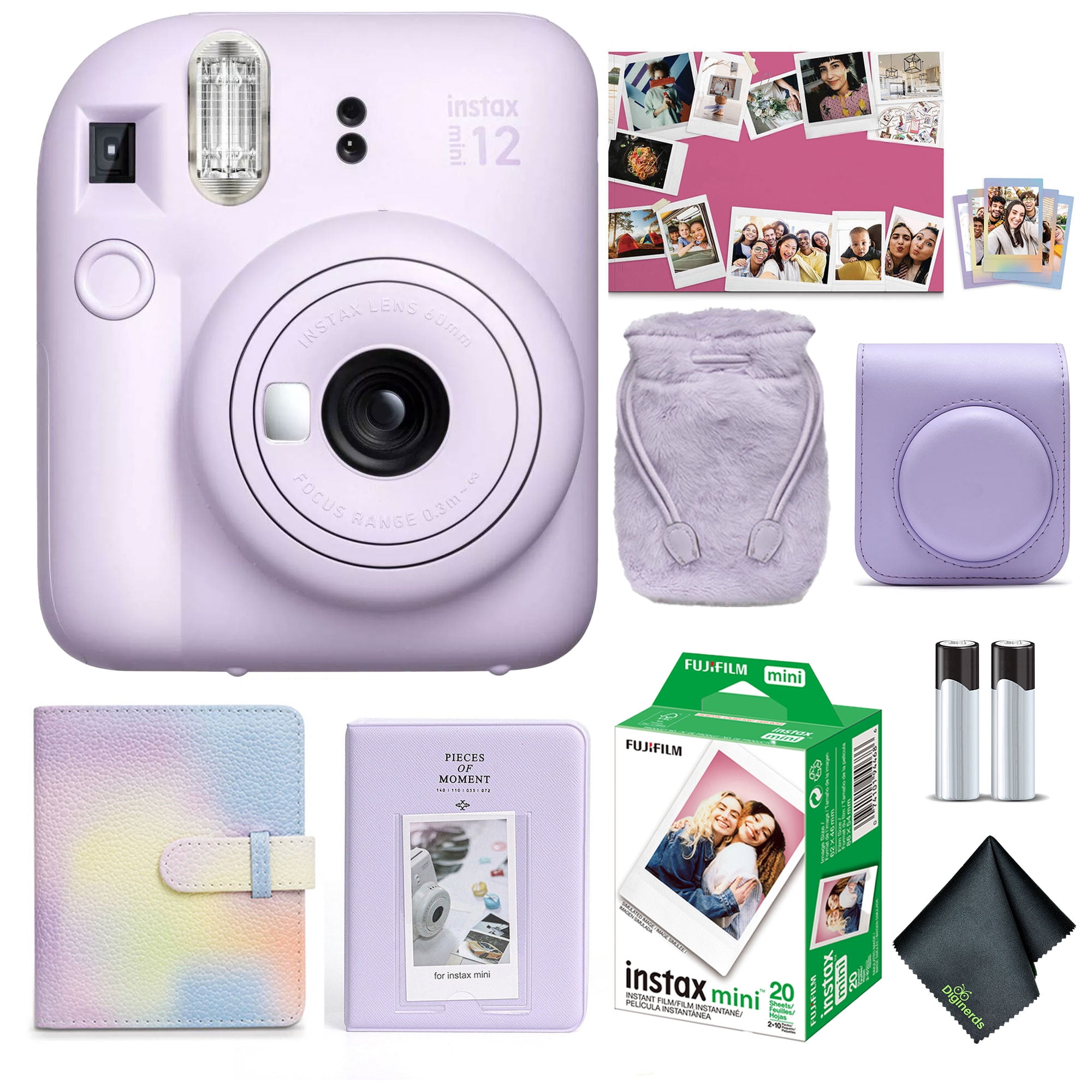 Fujifilm Instax Mini 12 Instant Camera Lilac Purple Holiday Bundle 2024 ...