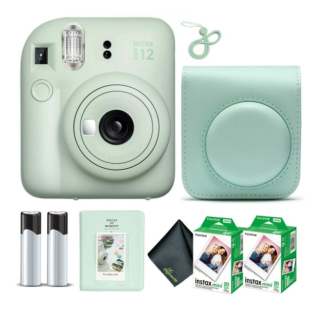 Fujifilm Instax Mini 12 Instant Camera Mint Green Bundle with Fuji ...