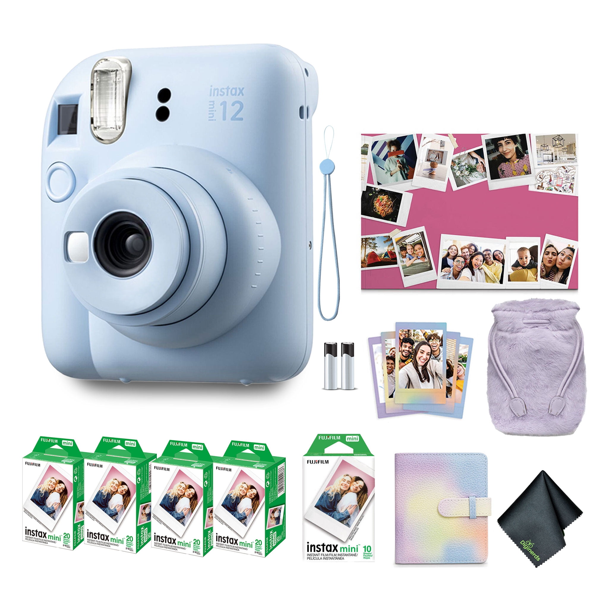 Fujifilm Instax Mini 12 Instant Camera Pastel Blue Holiday Bundle 2024 ...