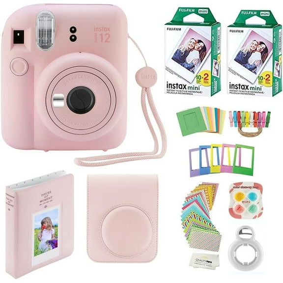 Fujifilm instax Mini SE Instant Camera Bundle with Case, 10 Pack Film ...