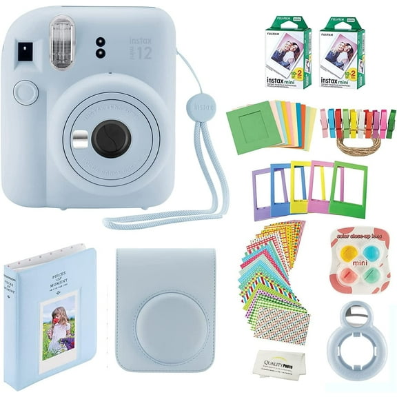 Instax Mini 12 Instant Camera + Pro Design Accessory Bundle with ...