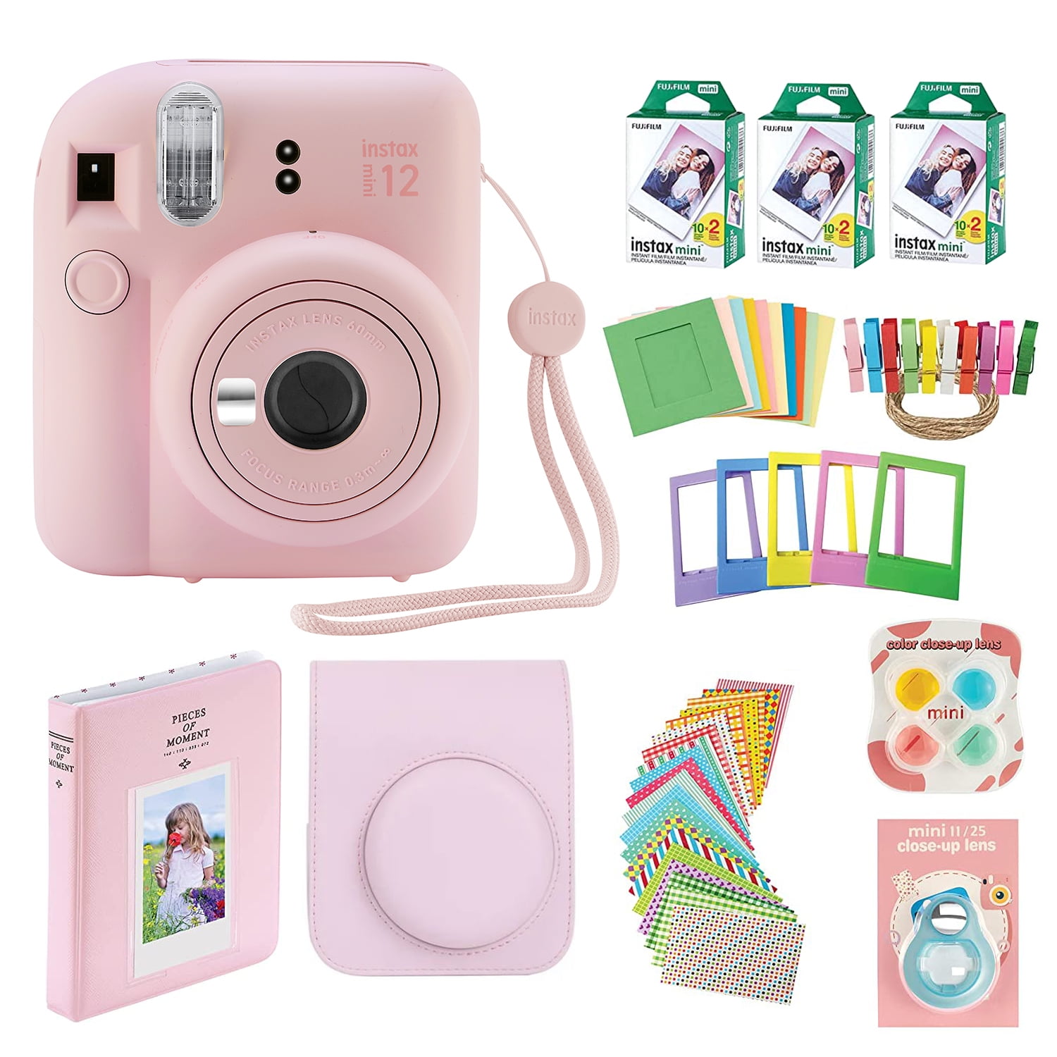 Fujifilm Instax Mini 12 Instant Camera with Case, 60 Fuji Films ...