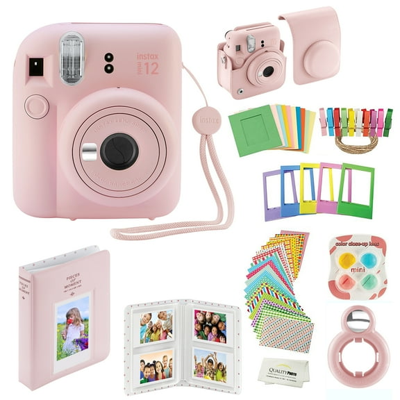 Fujifilm instax Mini SE Instant Camera Bundle with Case, 10 Pack Film ...