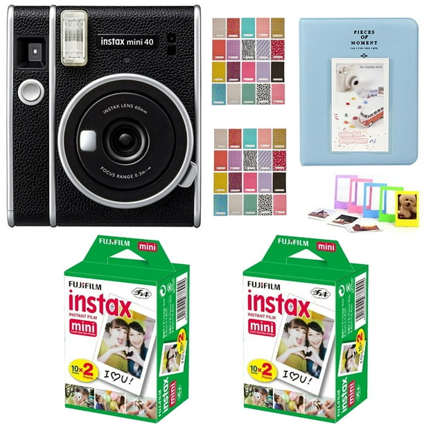 Fujifilm Instax Mini 40 Instant Camera with Fuji Instax Twin Pack Mini ...