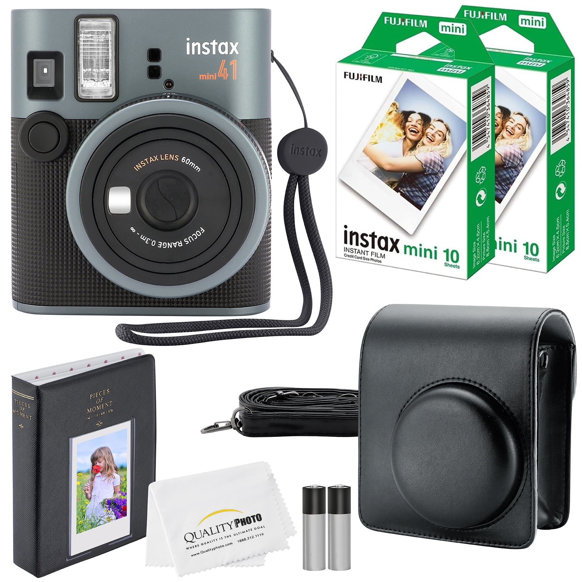 Fujifilm Instax Mini 41 Instant Camera + 20 Prints + Camera Case ...