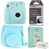 Fujifilm Instax Mini 9 Ice Blue Instant Camera Plus Original Fuji Case ...