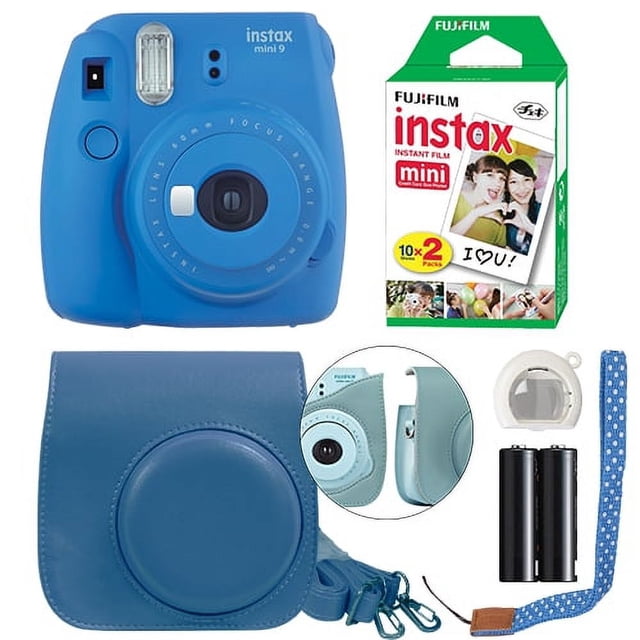 Fujifilm Instax Mini 9 Instant Film Camera (Cobalt Blue) - Walmart.com
