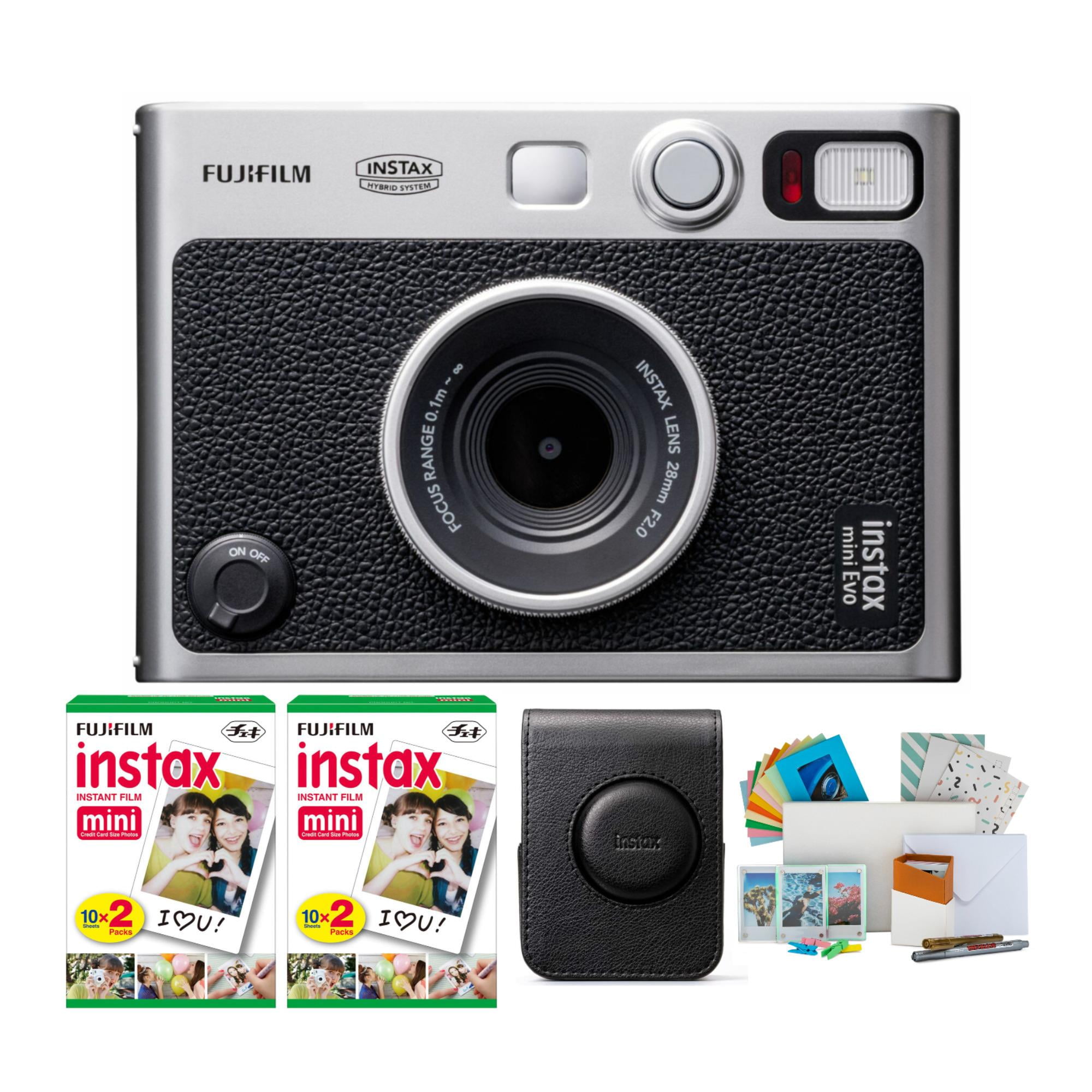 Fujifilm Instax Mini EVO Instant Camera with App, Case Bundle - Walmart.com