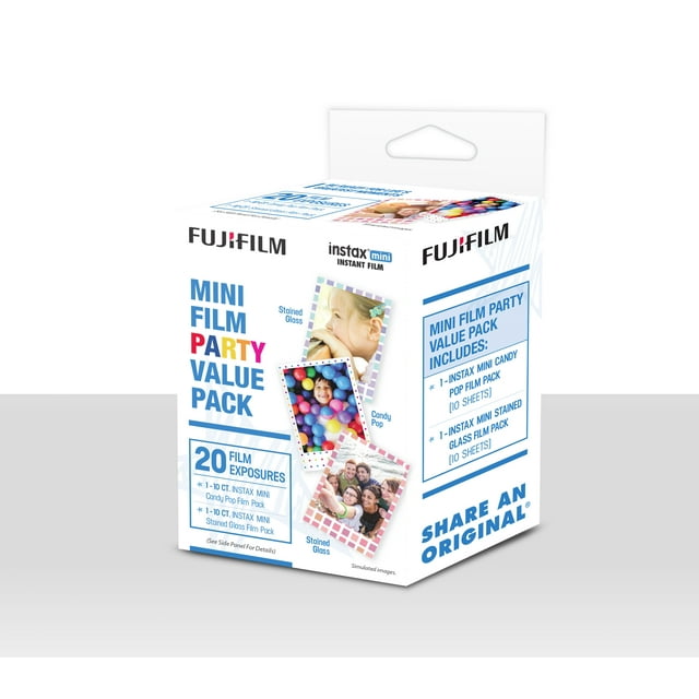 Fujifilm Instax Mini Film Pack (party Value Pack) - Walmart.com