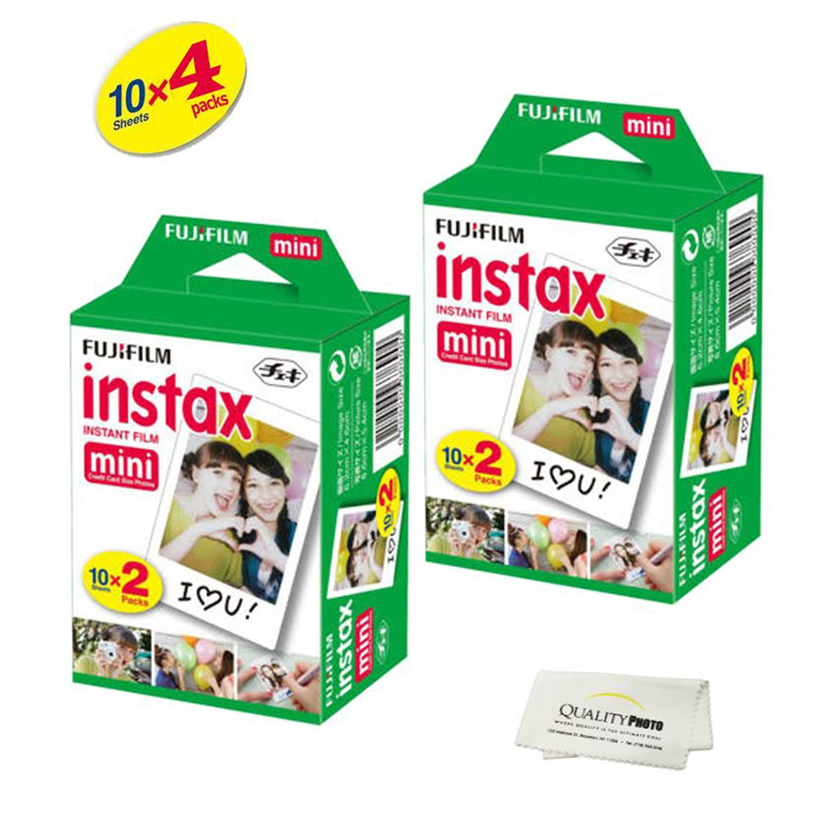 Fujifilm Instax Mini Instant Film 2 Pack 20 Sheets For Fujifilm Mini 8 ...