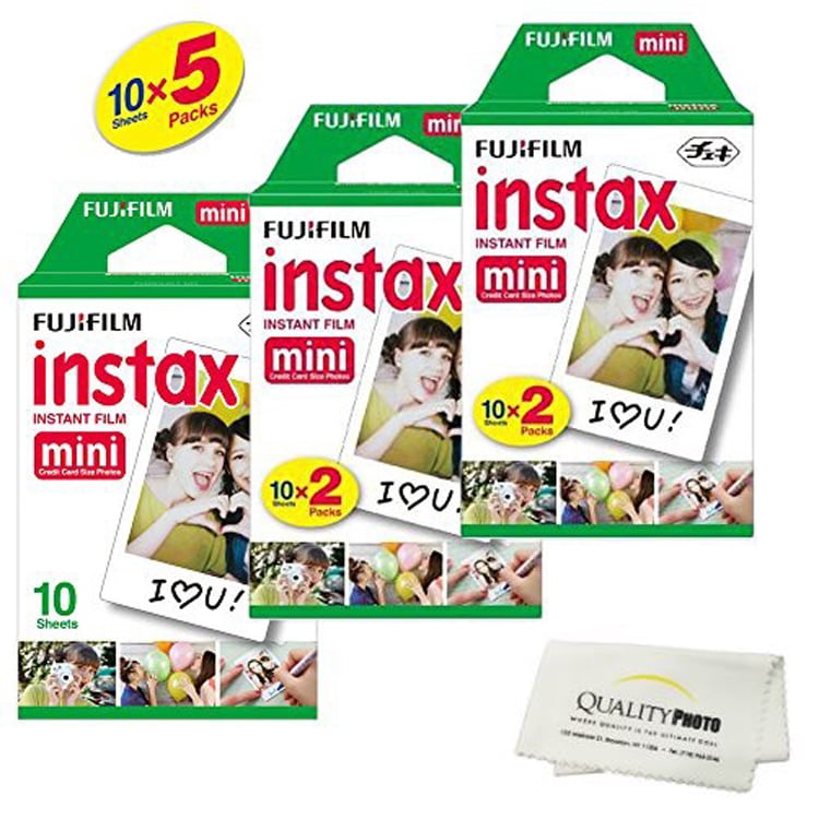 Fujifilm Instax Mini Instant Film 5 Pack 50 Sheets For Fujifilm Mini 8 ...