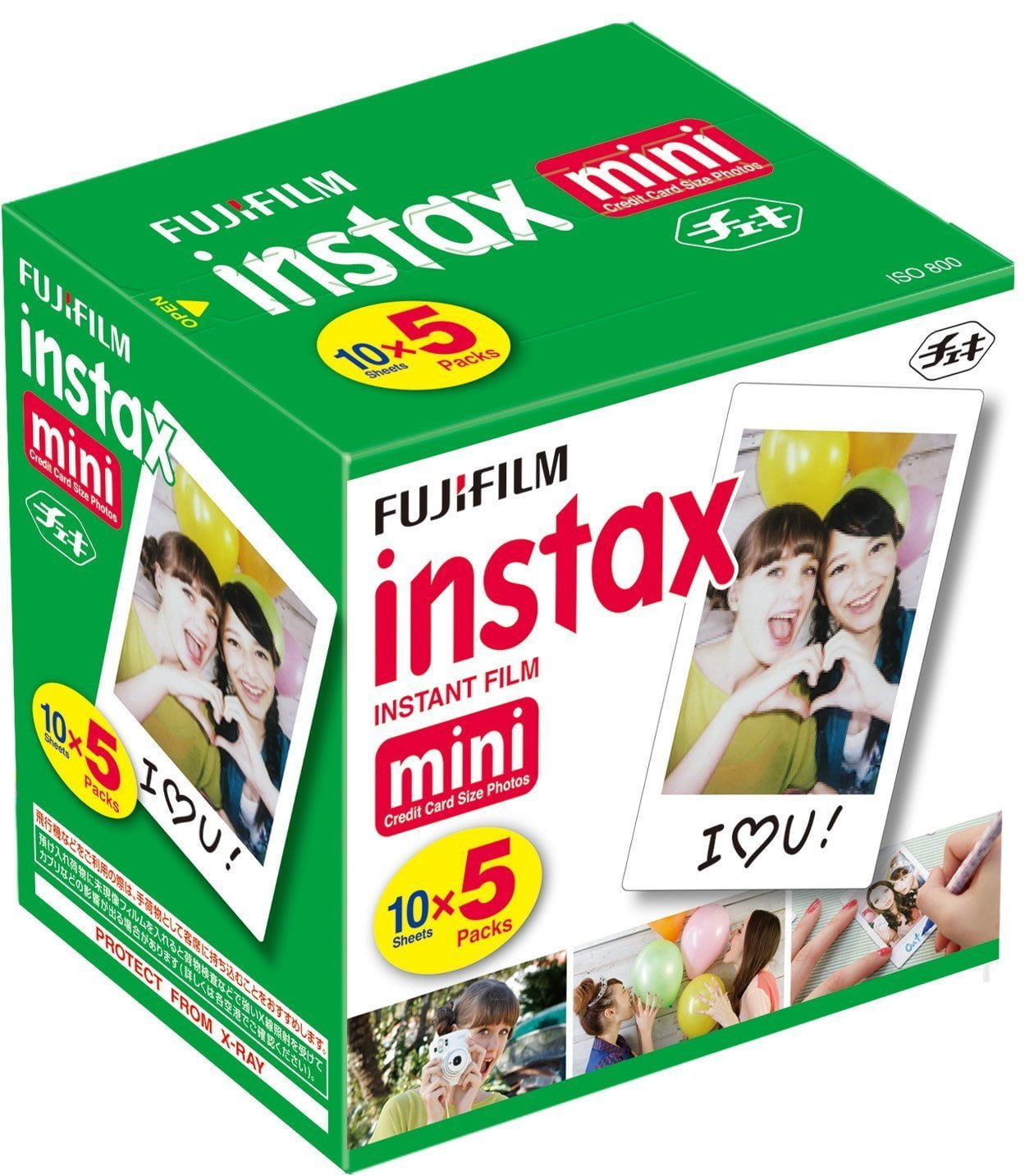 Fujifilm Instax Mini Instant Film, 50 Sheets, 62mm x 46mm Photos ...