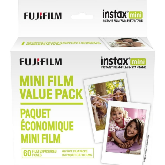 Fujifilm Instax Mini Instant Film Value Pack, 60 Exposures - Walmart.com