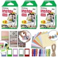 Fujifilm Instax Mini Instant Film Fuji 60 Sheets + Frames & Accessory ...