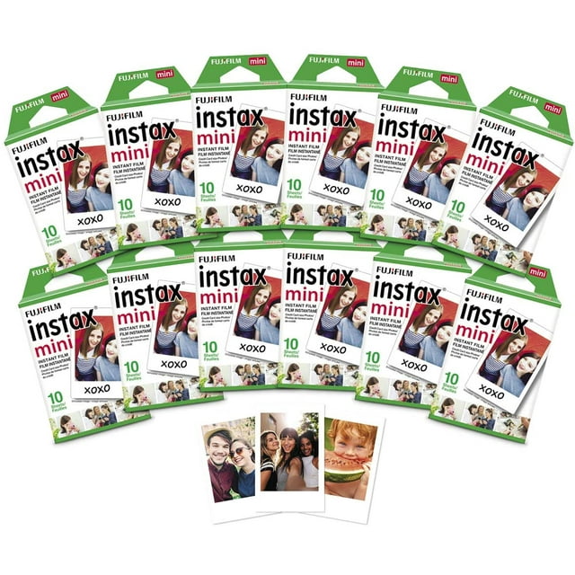 Fujifilm Instax Mini Instant Film Value Pack Bundle with 120 Photos ...