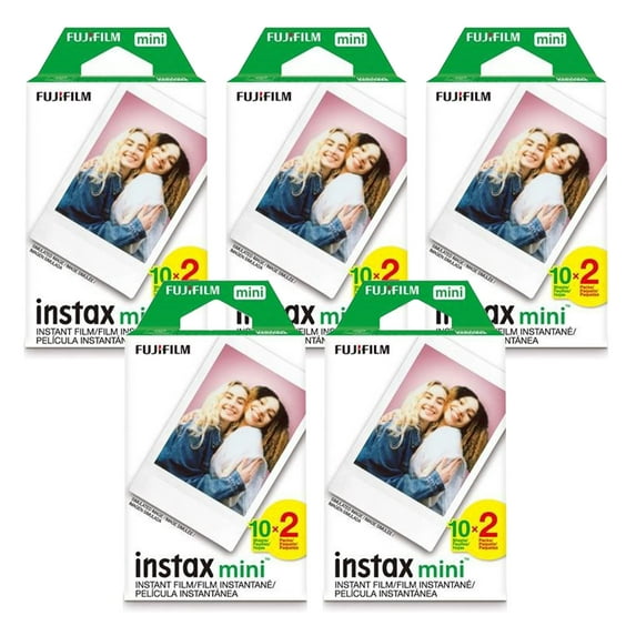 Fujifilm Instax Mini Instant Film, 100 Sheets, White, Compatible with ...
