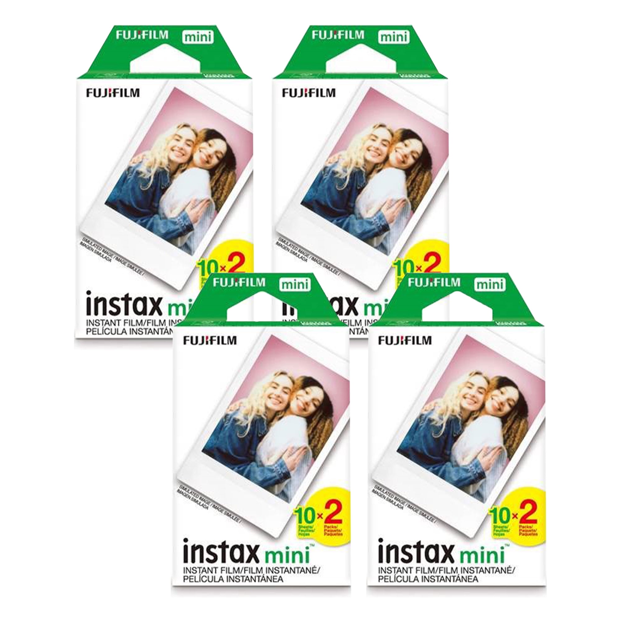 Fujifilm Instax Mini Instant Film White 80 Sheets Color Photo Paper for ...