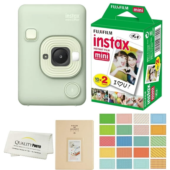 Free Shipping! Fujifilm Instax Mini 12 Camera Bundle, Clay White, with ...