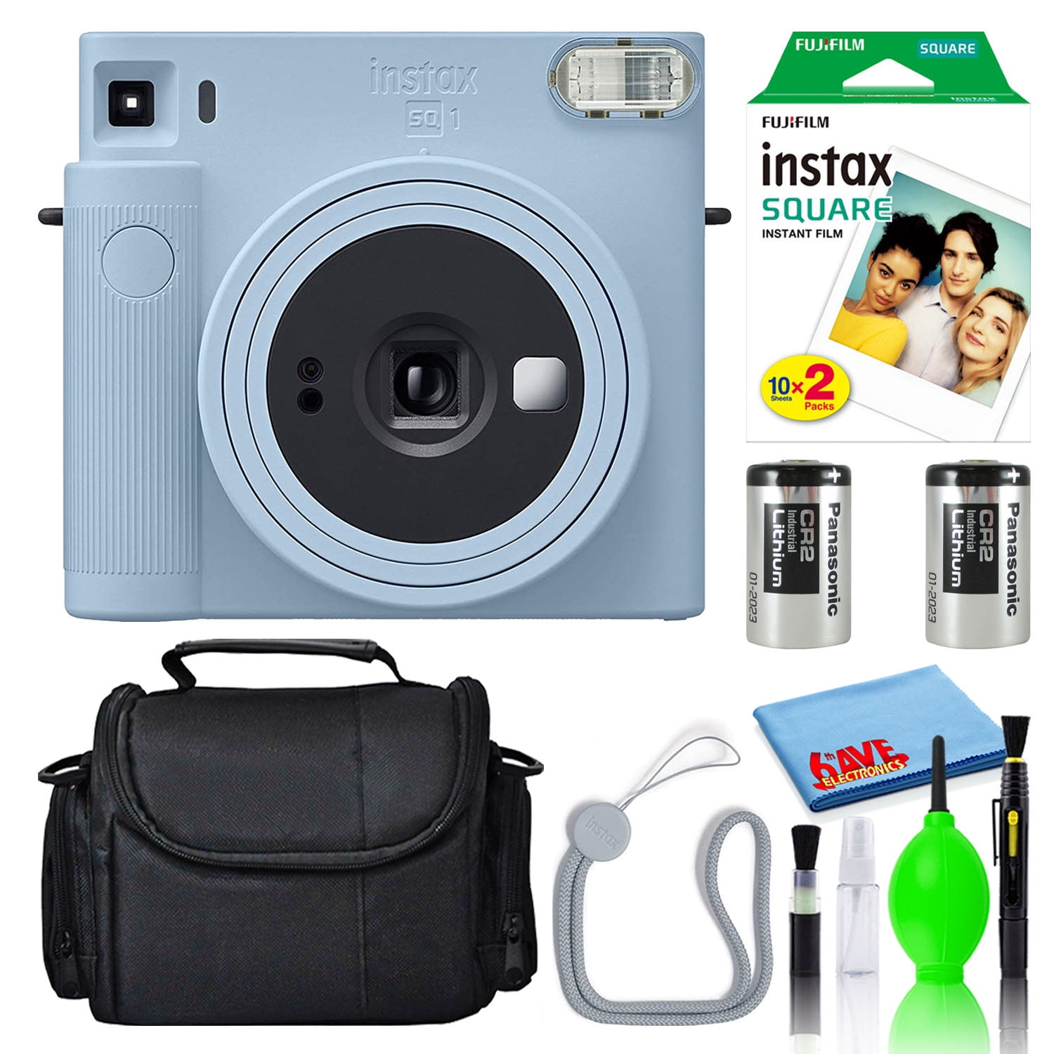 Fujifilm Instax Square SQ1 Instant Film Camera (Glacier Blue) Bundle ...