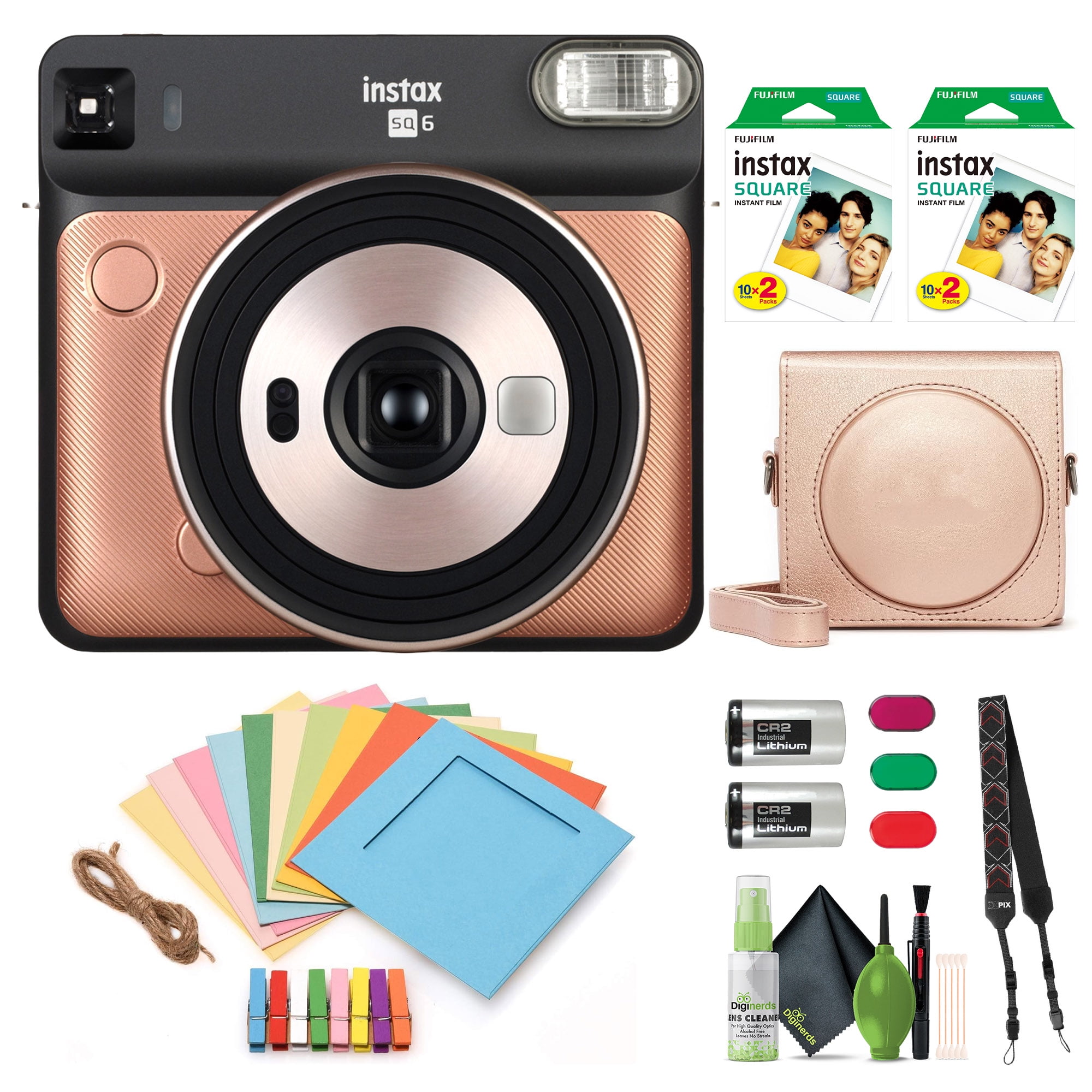 Fujifilm Instax Square SQ6 Instant Film Camera Bundle With 2x Fuji-Film ...
