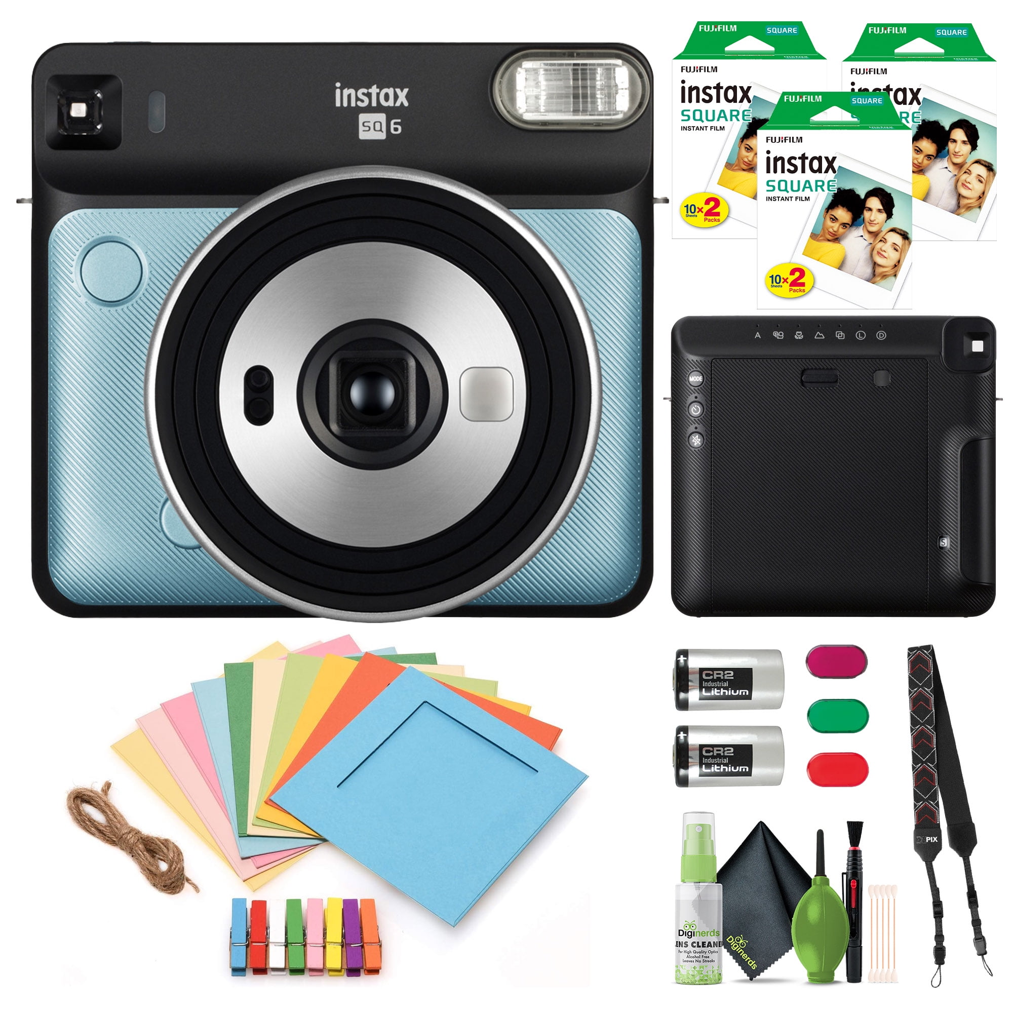 Fujifilm Instax Square SQ6 Instant Film Camera Bundle With 3x Fuji-Film ...