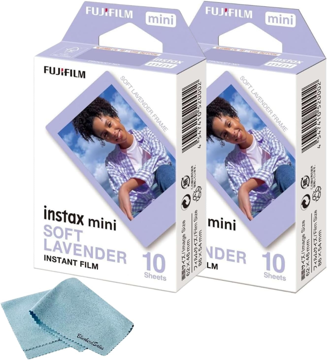 Fujifilm Mini Instant Film - Soft Lavender Instax Film + 20 Sheets ...