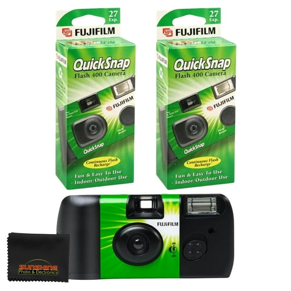 Fujifilm QuickSnap Flash 400 Camera, Fujifilm Disposable Camera with ...
