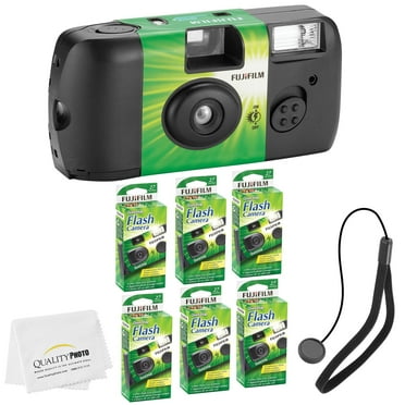 Fujifilm QuickSnap Flash 400 Disposable Single-Use 35mm Camera with ...