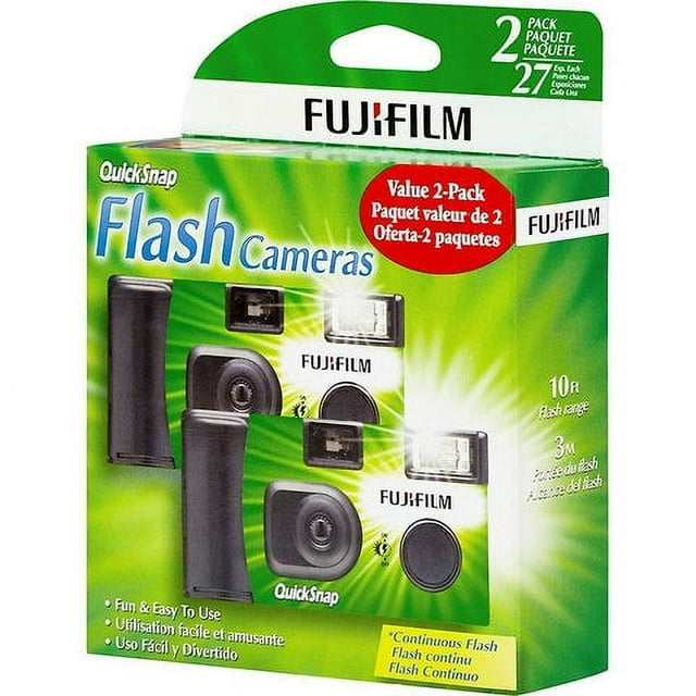 Fujifilm Quicksnap Flash 400 Single-Use Camera With Flash (2 Pack ...