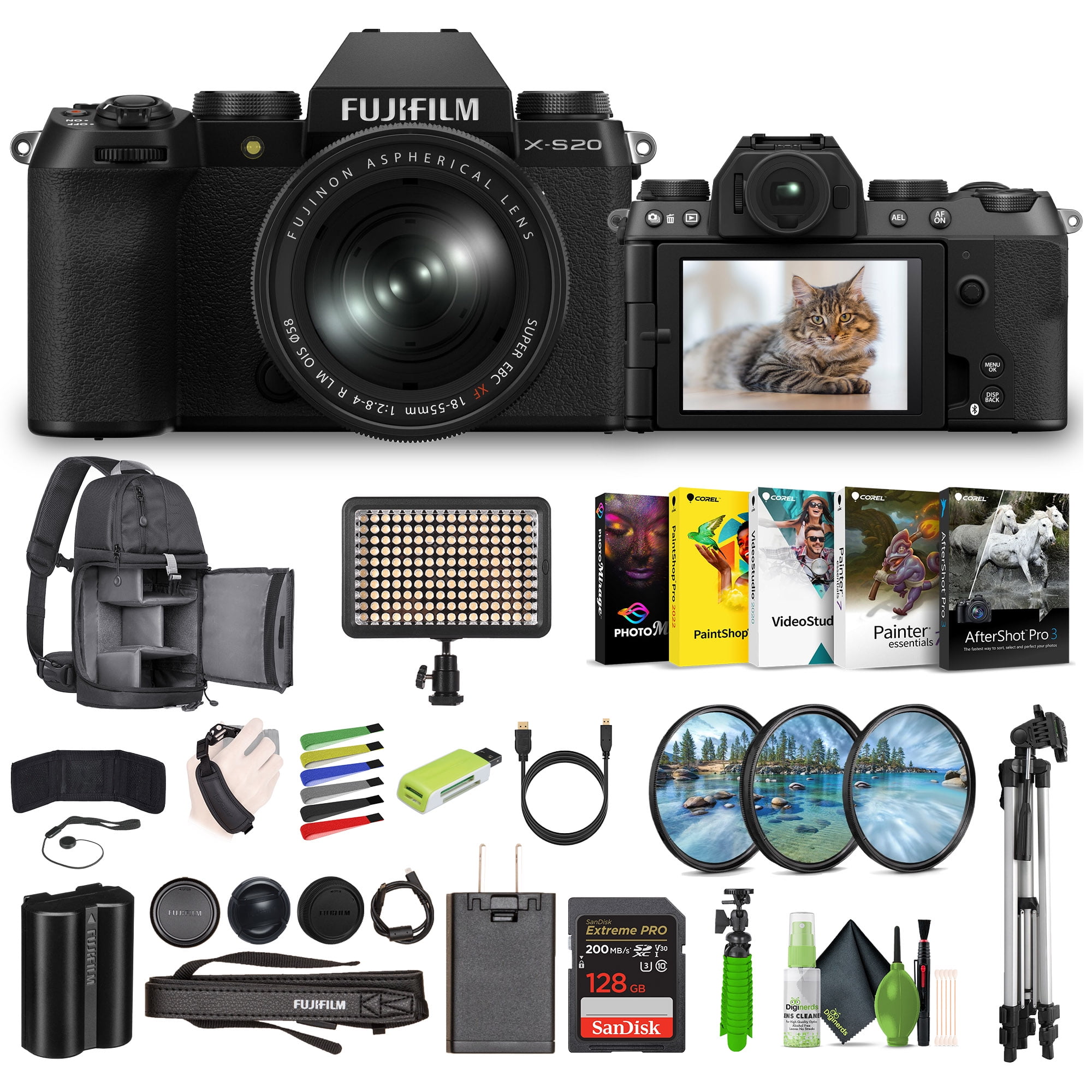 Fujifilm X-S20 Mirrorless Professional Vlogging Compact Digital Camera ...